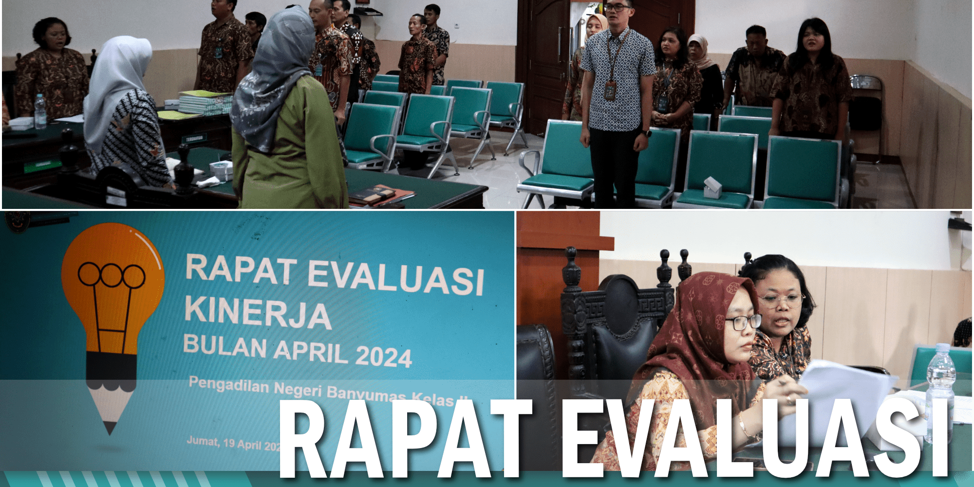 Rapat E-Kinerja April 2024 dan Monev ZI – Pengadilan Negeri Banyumas