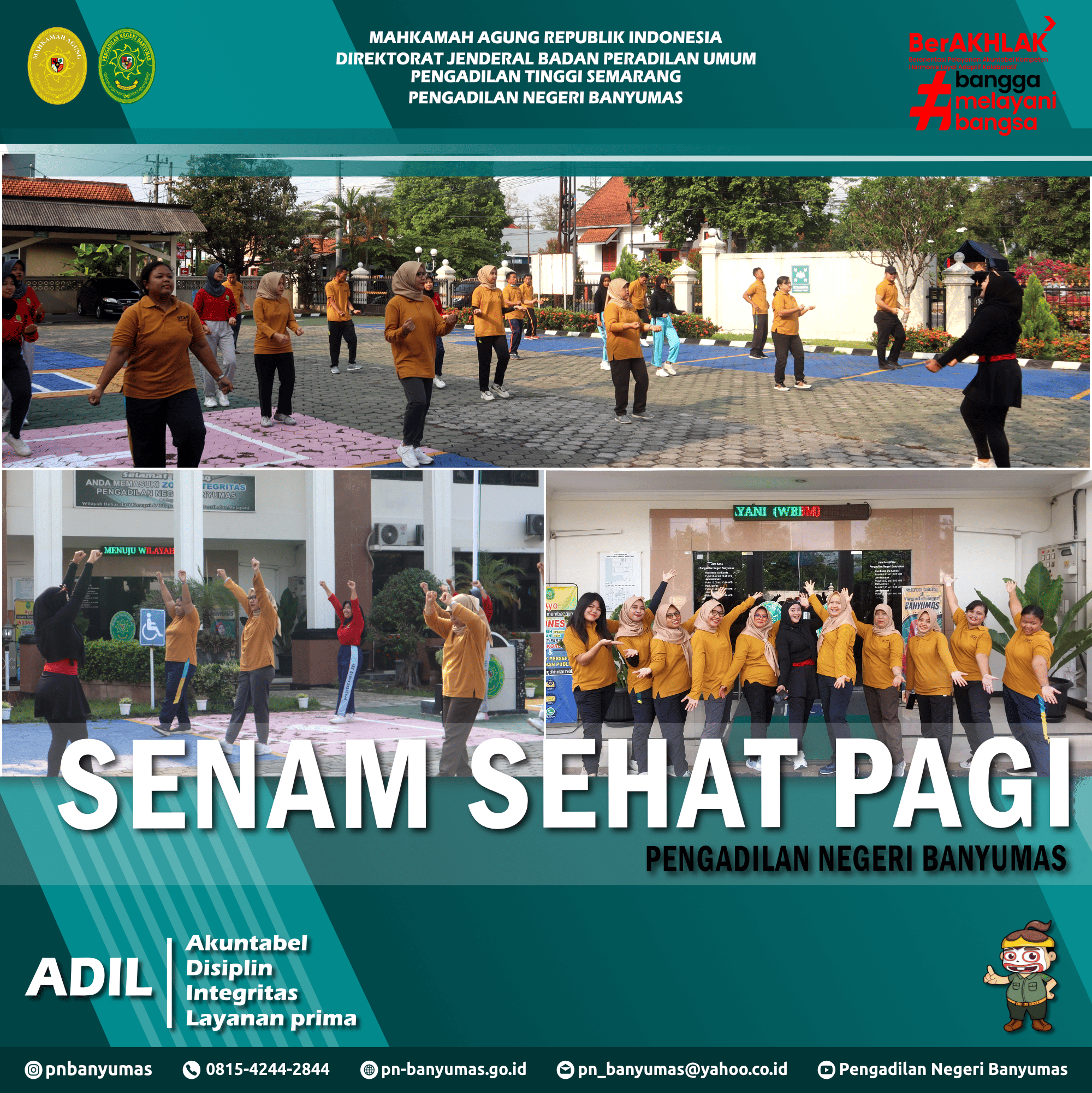 Senam Sehat Pagi (4 Oktober 2024) – Pengadilan Negeri Banyumas